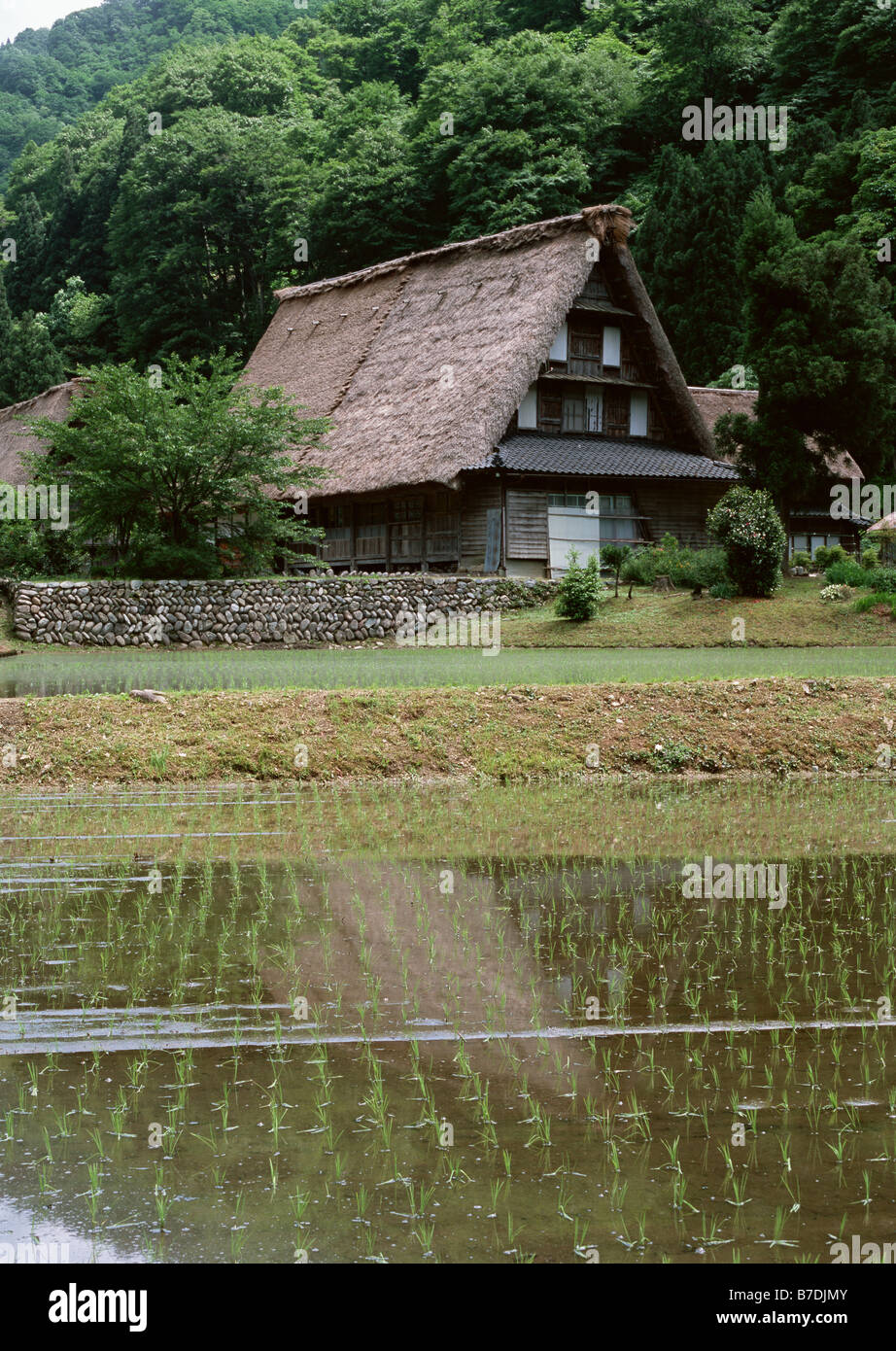 House with steep rafter roof Stock Photo - Alamy
