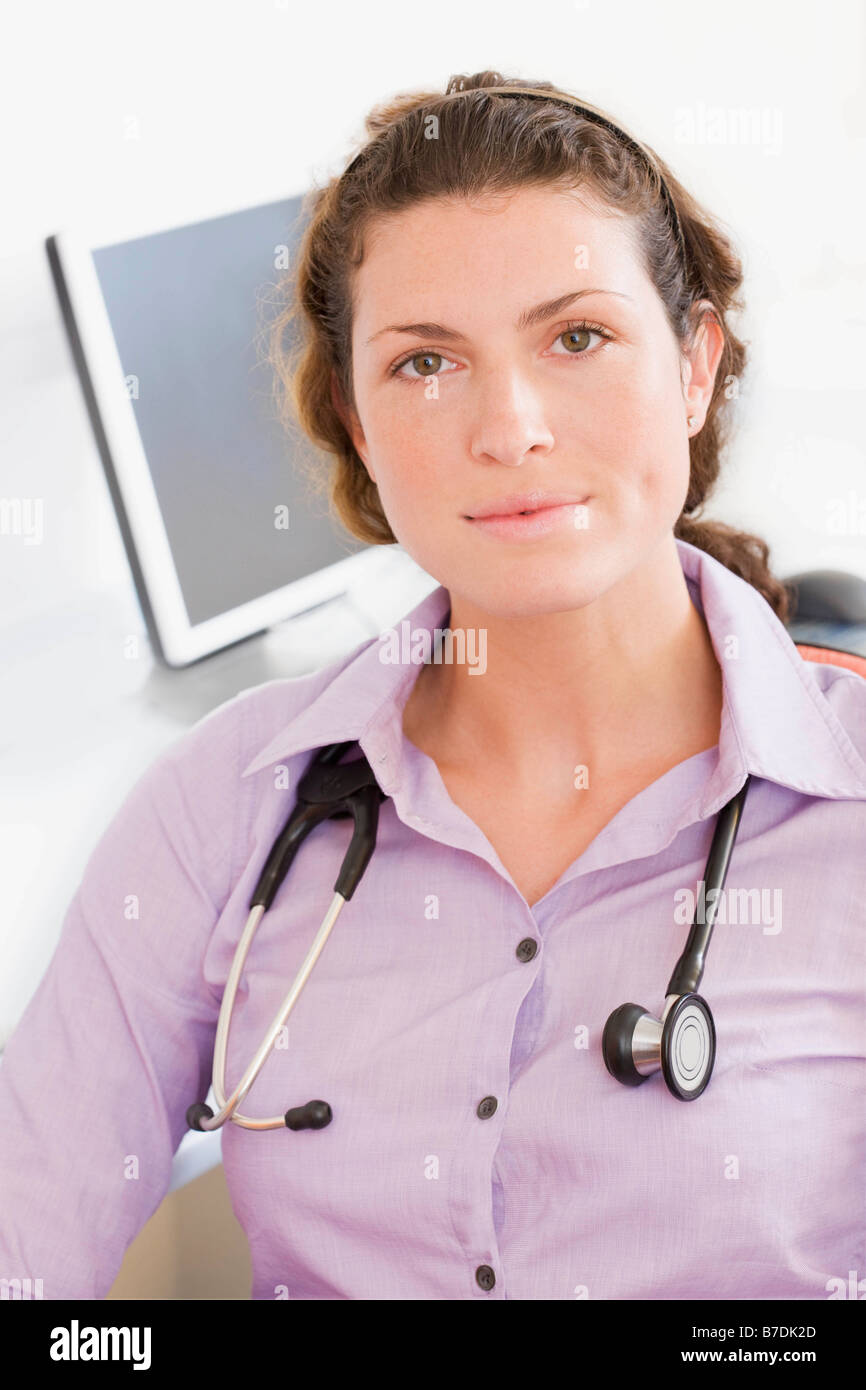 A portrait of a female doctor Stock Photo - Alamy