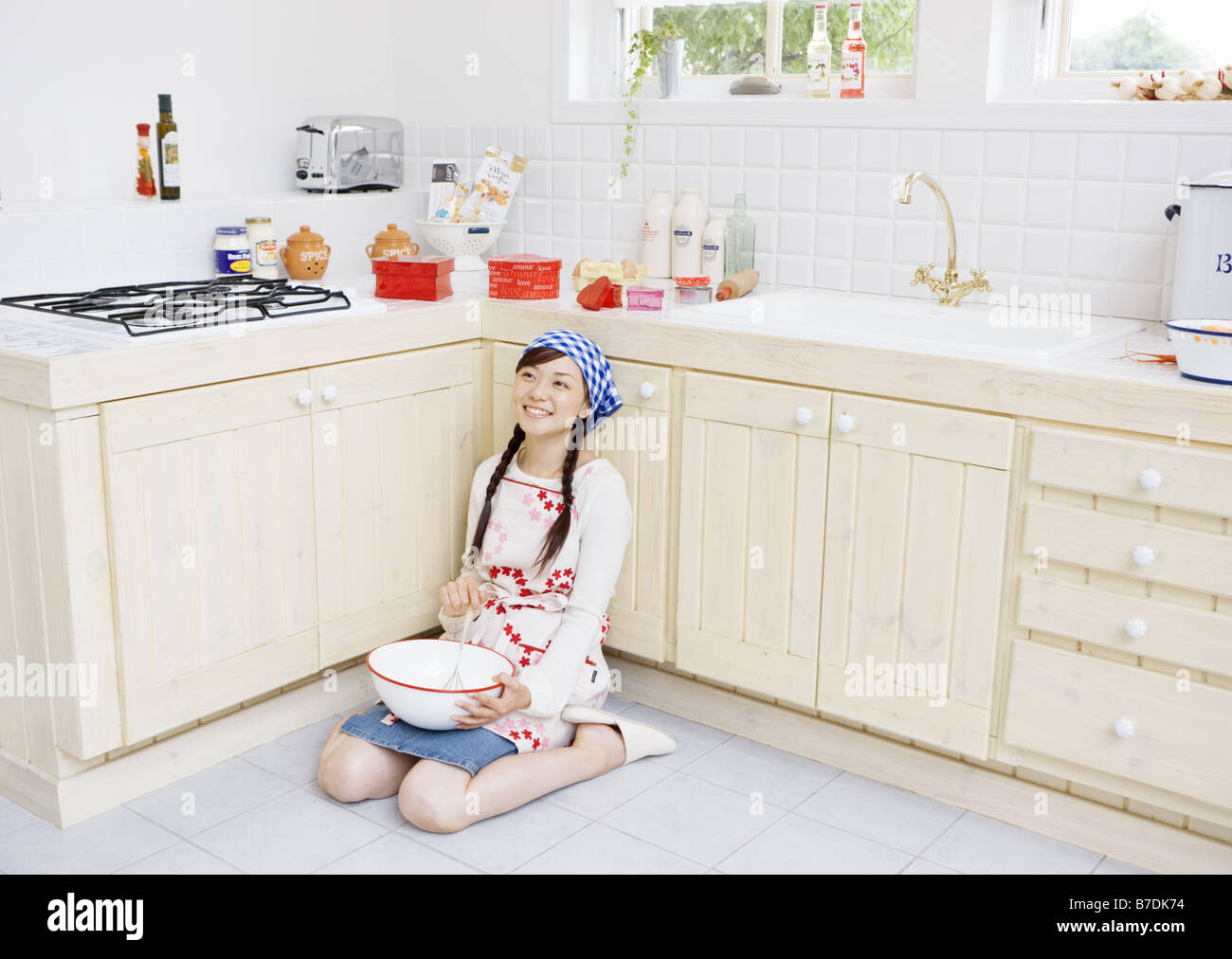 A woman making sweets Stock Photo - Alamy