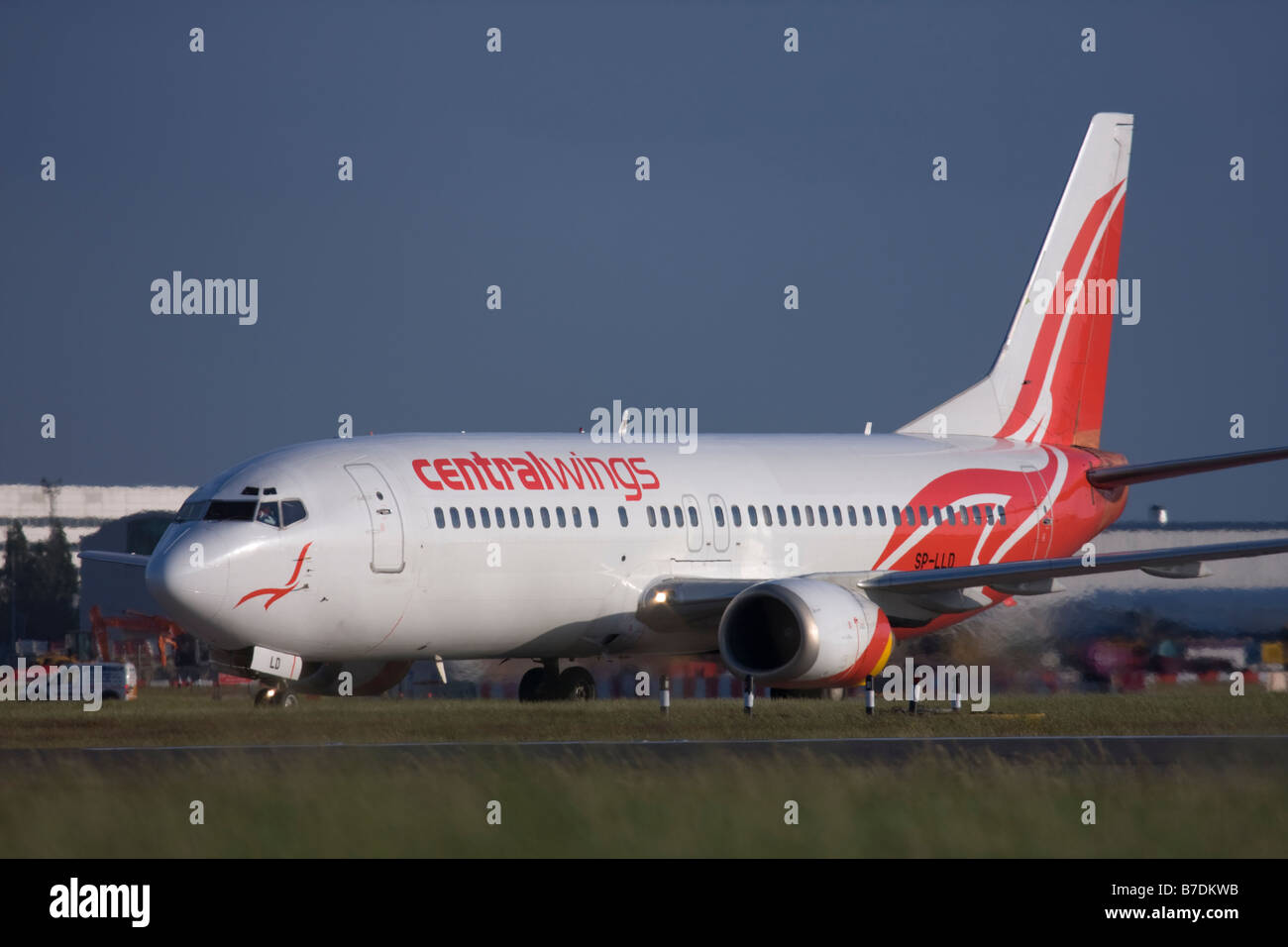 Centralwings Boeing 737-45D at London Heathrow airport Stock Photo - Alamy