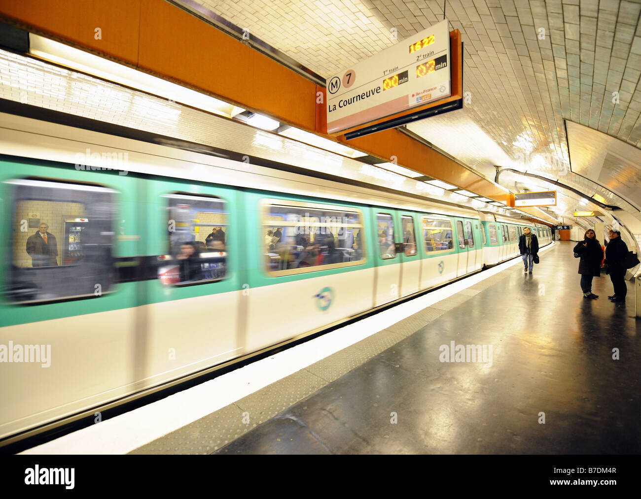 people at metro station, France, Paris Stock Photo - Alamy