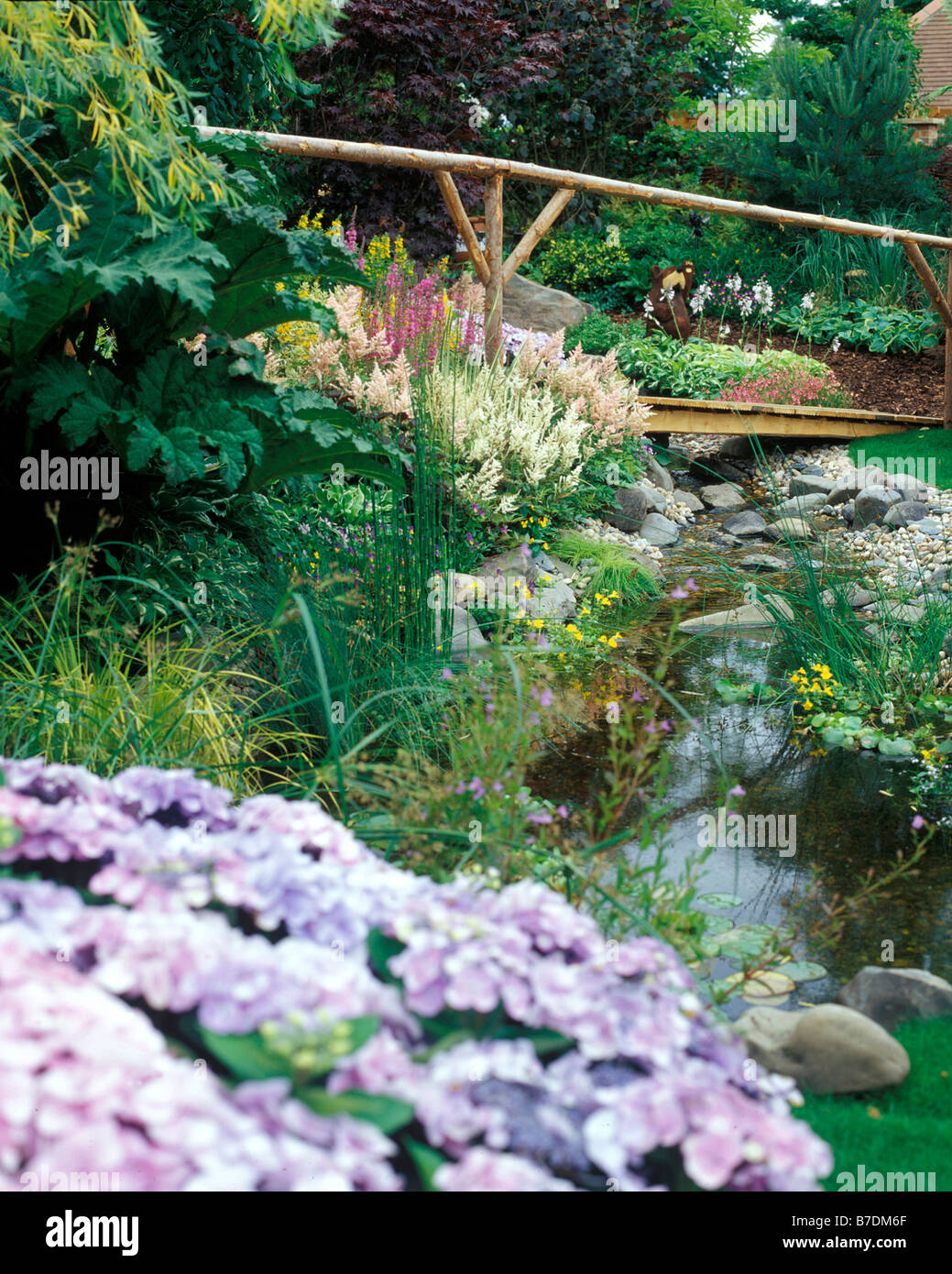 AN ATTRACTIVE GARDEN STREAM Stock Photo - Alamy