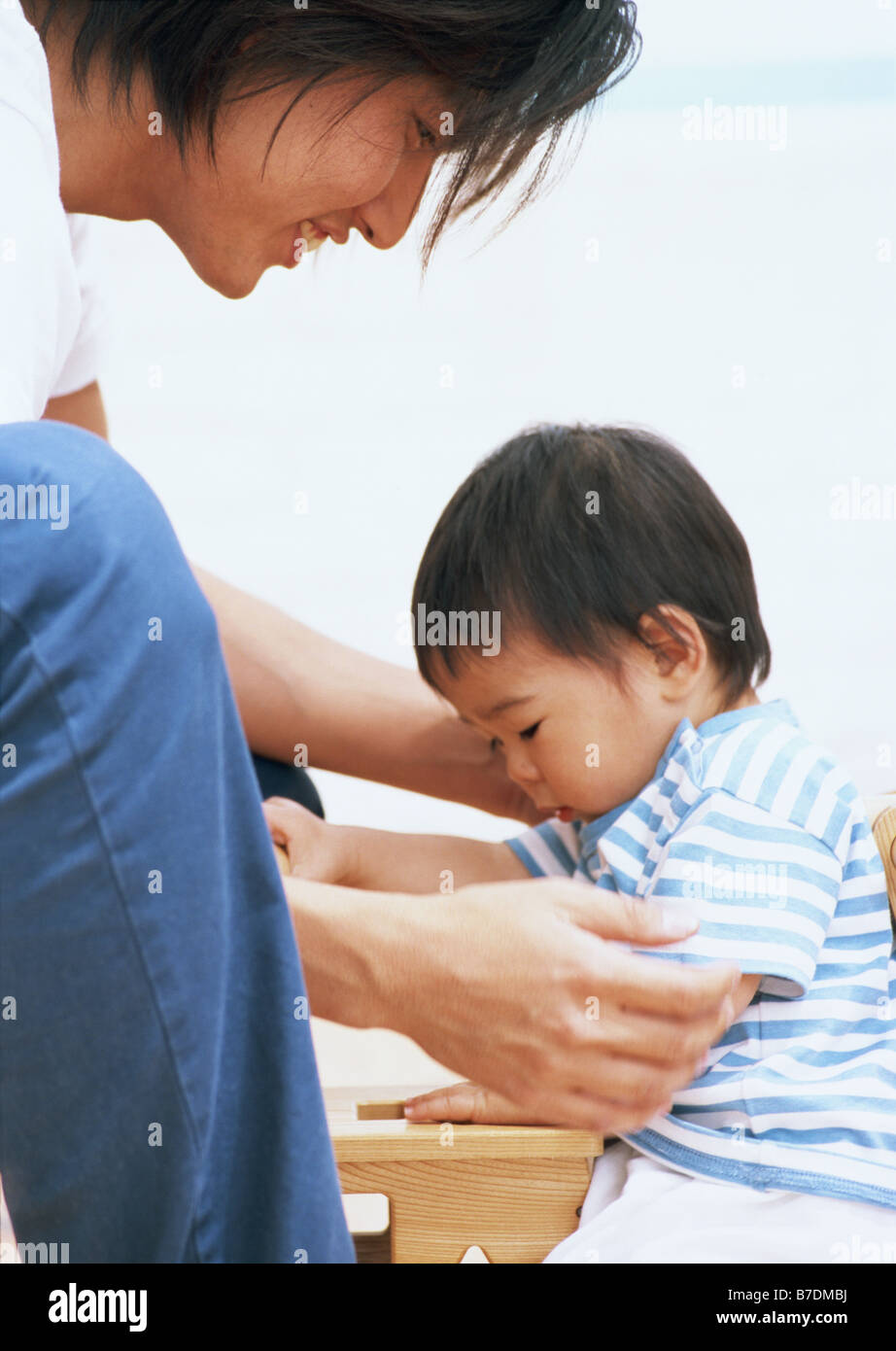 Father and child Stock Photo - Alamy