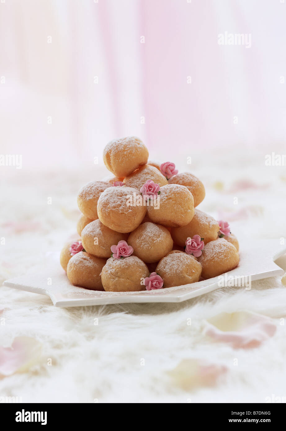 Cream Puffs Plate High Resolution Stock Photography and Images - Alamy