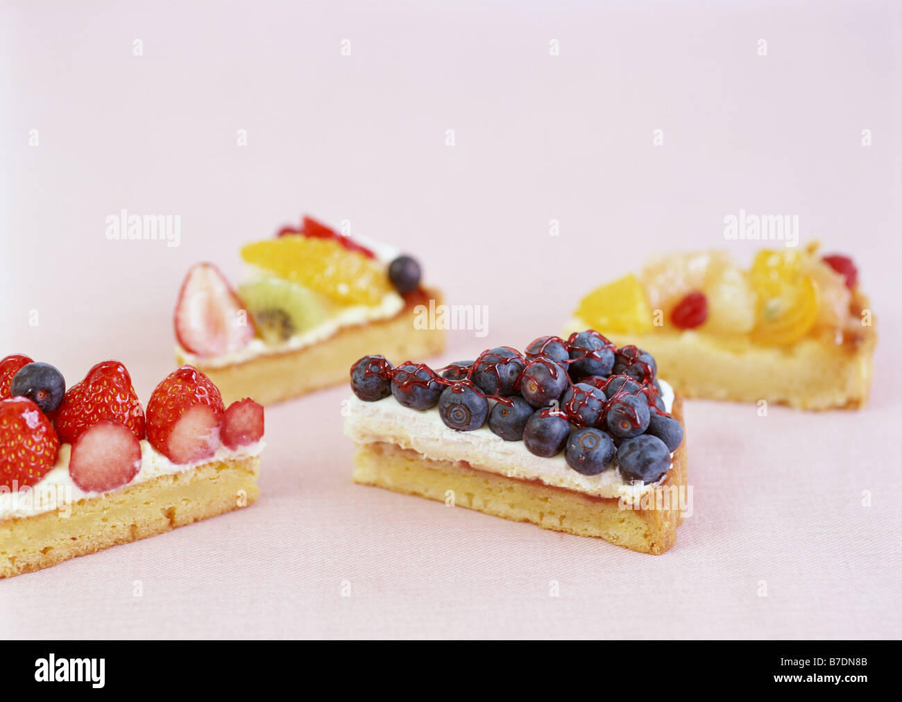 Varieties of fruit tart Stock Photo - Alamy