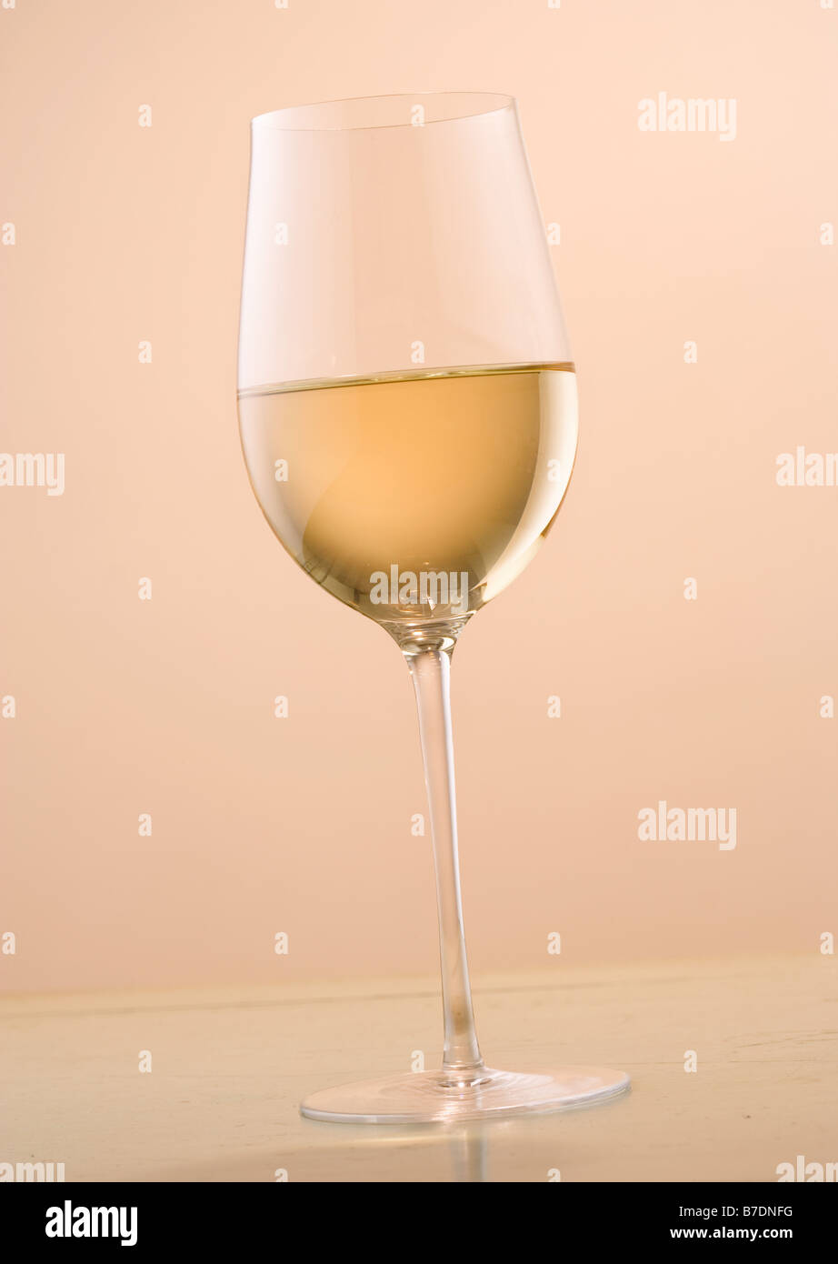 A glass of white wine Stock Photo - Alamy