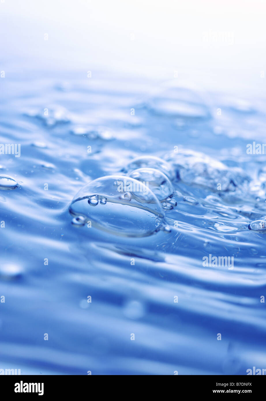 Bubbles on water surface Stock Photo - Alamy