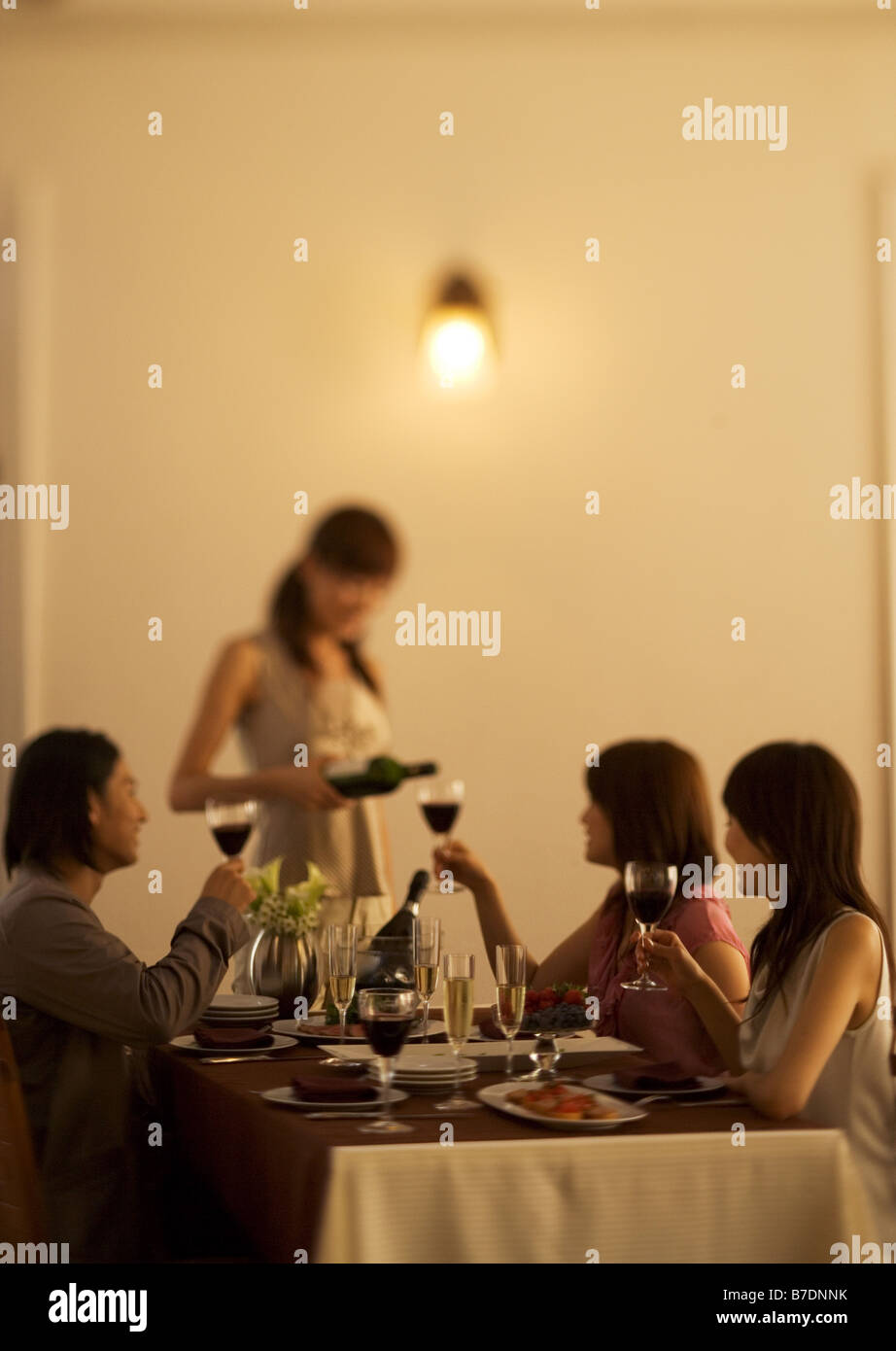 Image of Dinner party Stock Photo - Alamy