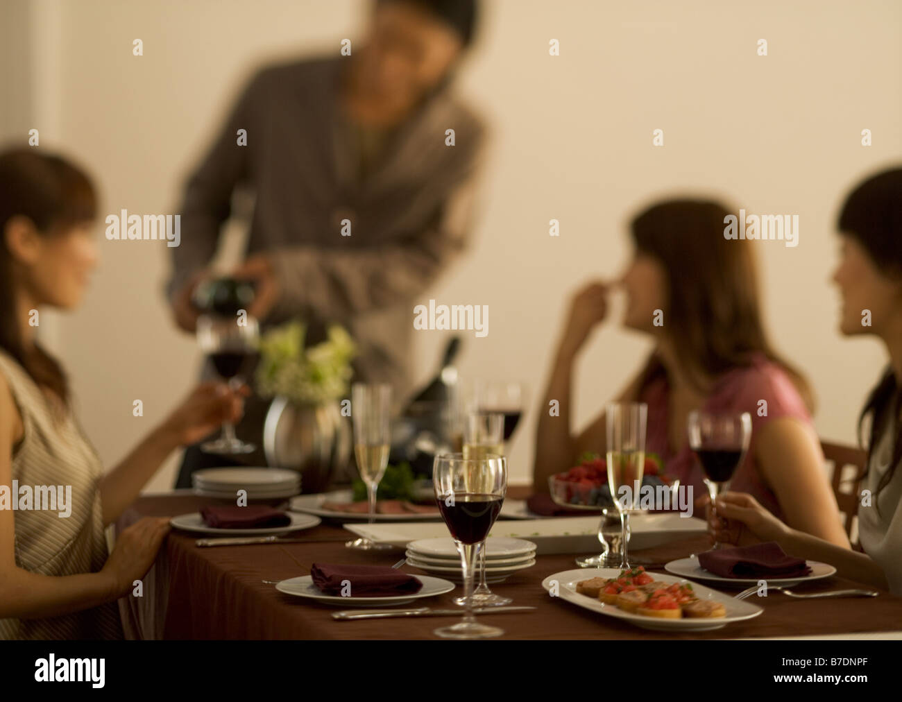 Image of Dinner party Stock Photo - Alamy