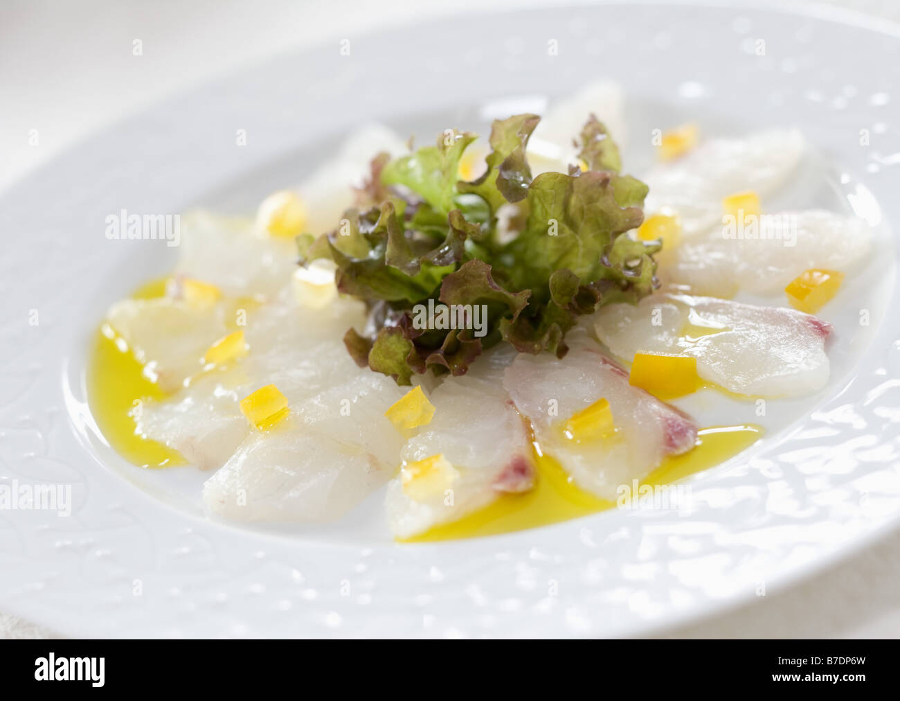 Carpaccio of Red snapper Stock Photo - Alamy