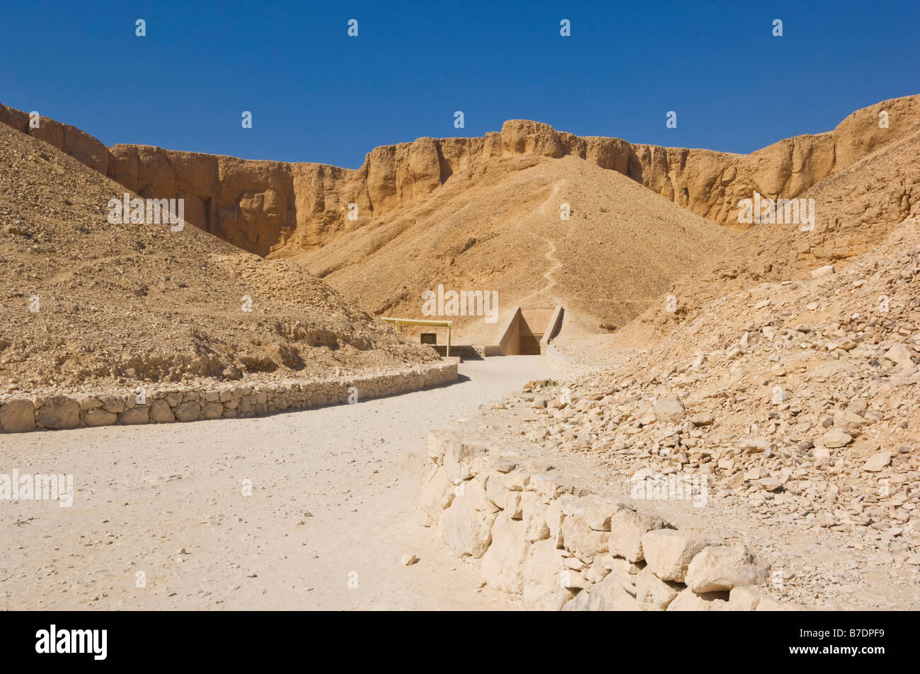 Entrance to the tomb of Pharaoh Rameses VII Valley of the Kings West ...