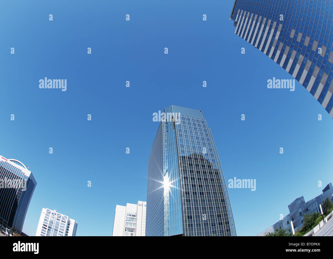 Cluster of tall buildings Stock Photo - Alamy