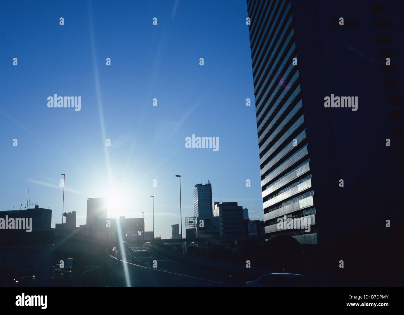 Tall building and streetscape Stock Photo - Alamy