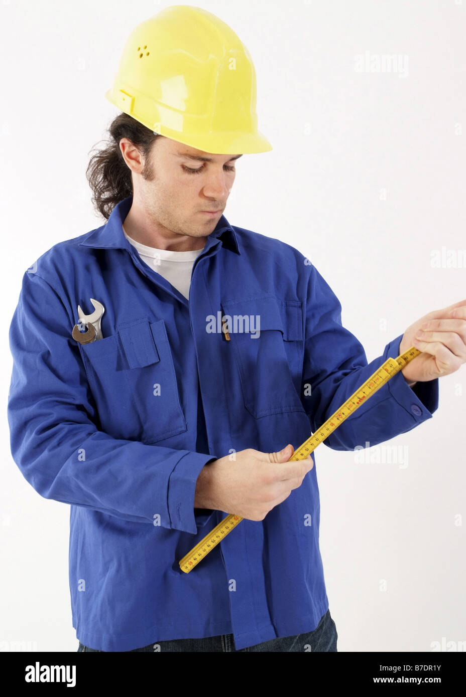 building worker with tools Stock Photo - Alamy