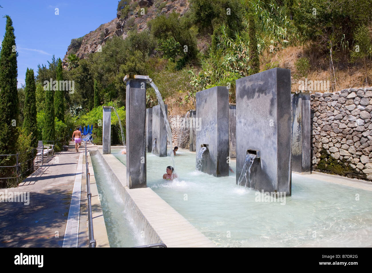 Negombo spa park Ischia island Naples Italy Stock Photo - Alamy