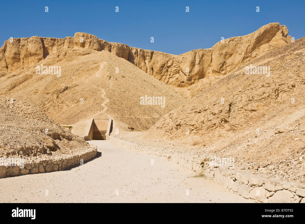 Entrance to the tomb of Pharaoh Rameses VII Valley of the Kings West ...