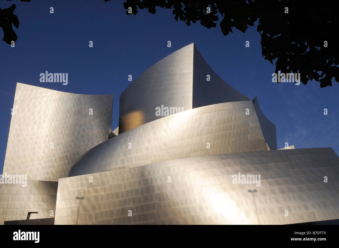 Walt Disney Concert Hall designed by architect Frank Gehry in downtown ...