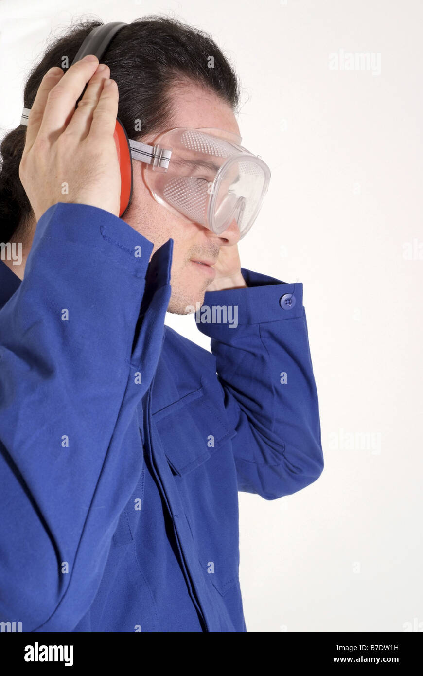 Ear muffs workman hi-res stock photography and images - Alamy