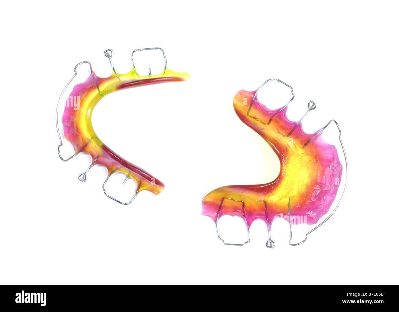 braces for lower jaw and upper jaw Stock Photo - Alamy