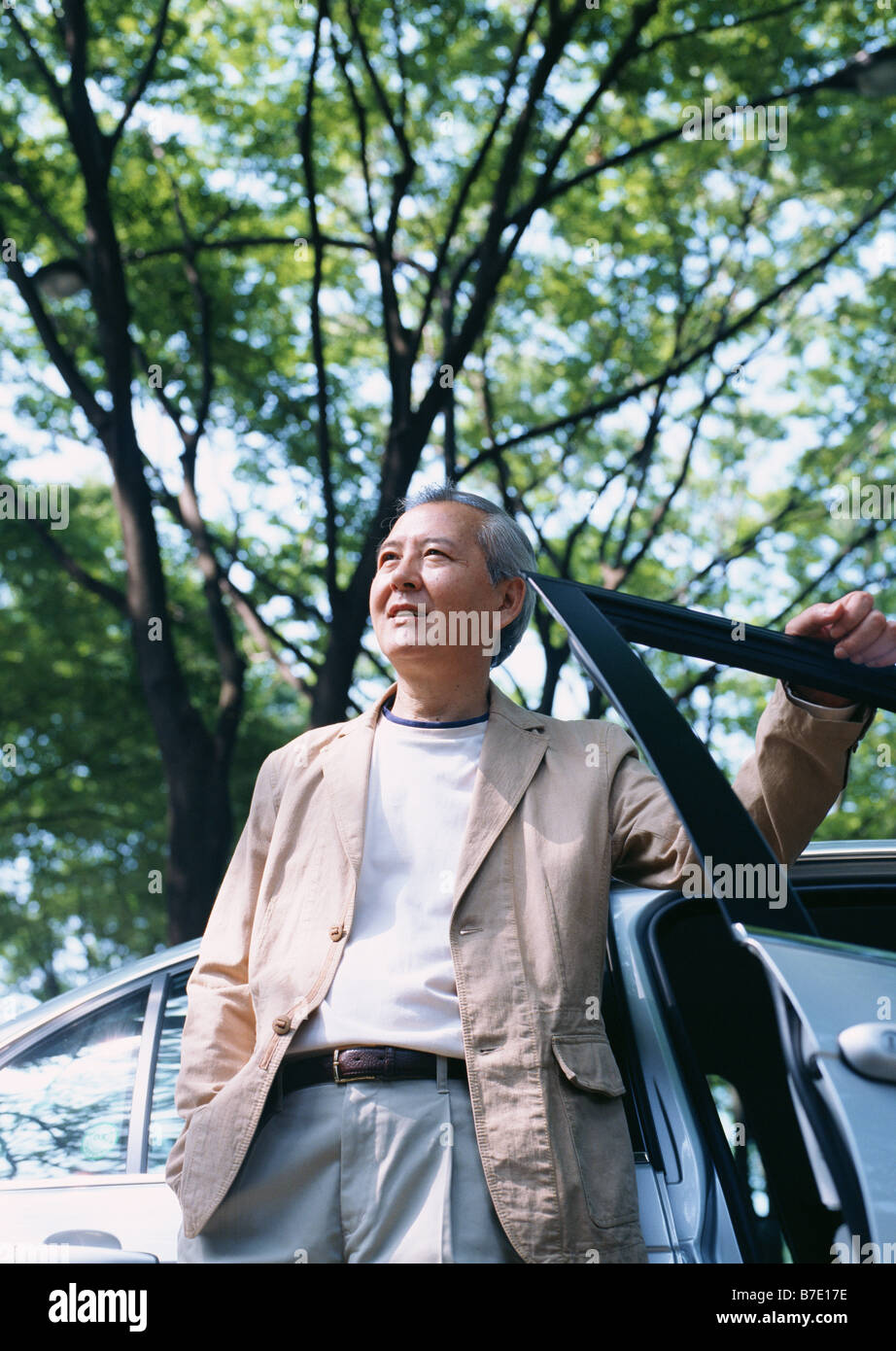 Car exiting car park hi-res stock photography and images - Alamy
