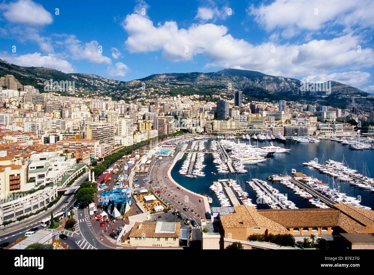 Top view above the marina of Monaco Stock Photo - Alamy