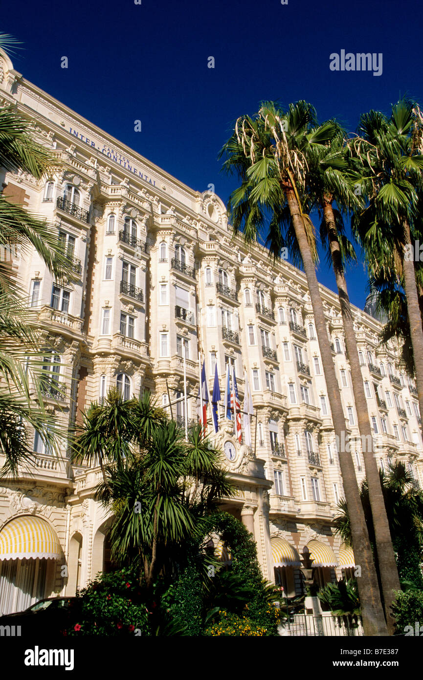 Prestigious Carlton palace hotel in the Croisette of Cannes Stock Photo ...
