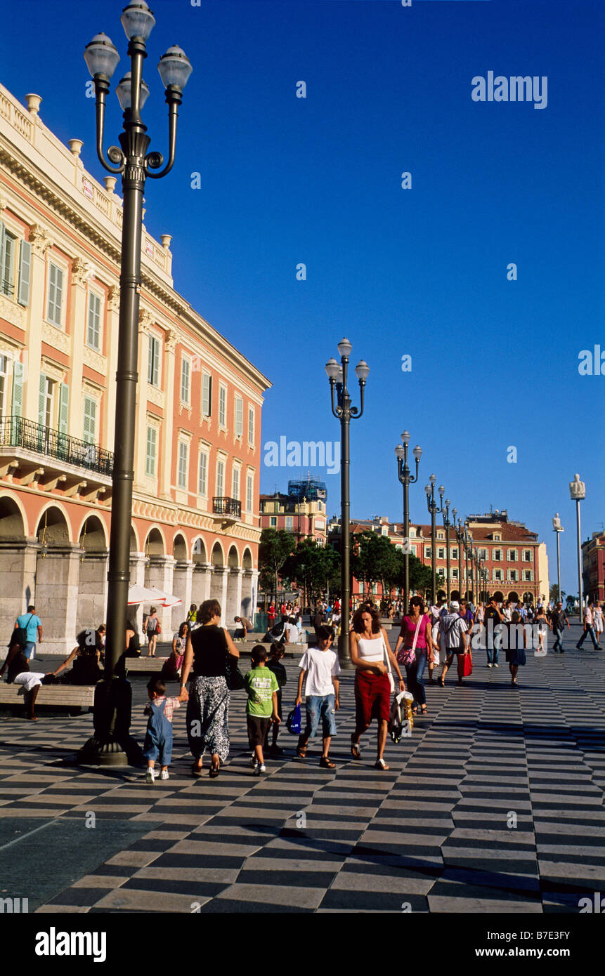 The renovated Massena square in the heart of Nice city Stock Photo - Alamy