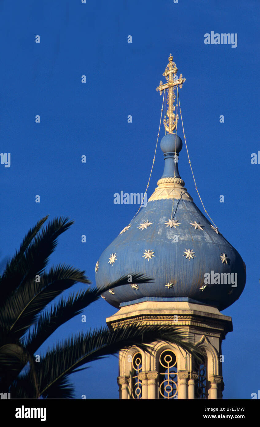 Dome and Cross of the Russian Orthodox Church, Cannes, Var Département ...