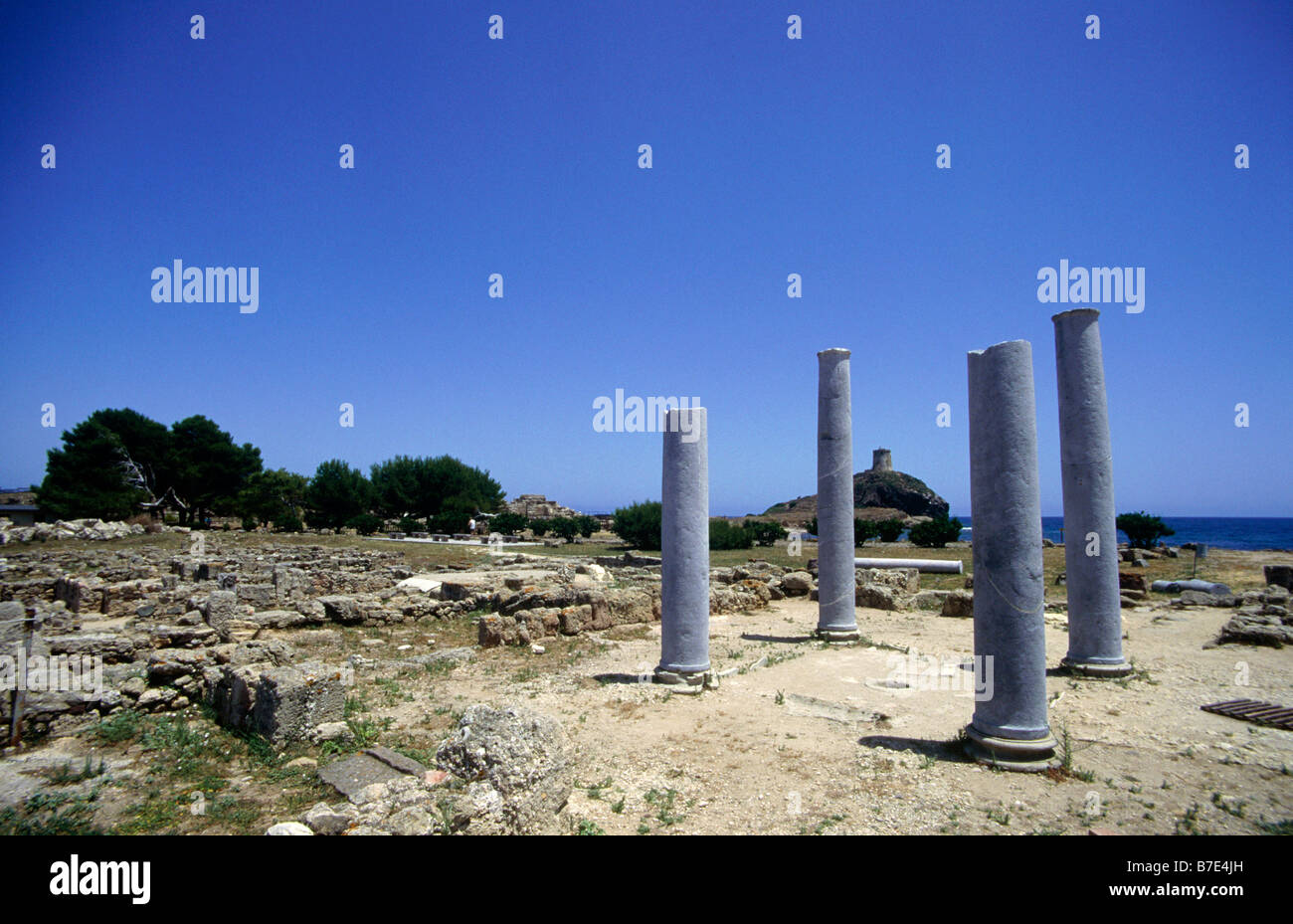 Nora ruins sardinia hi-res stock photography and images - Alamy