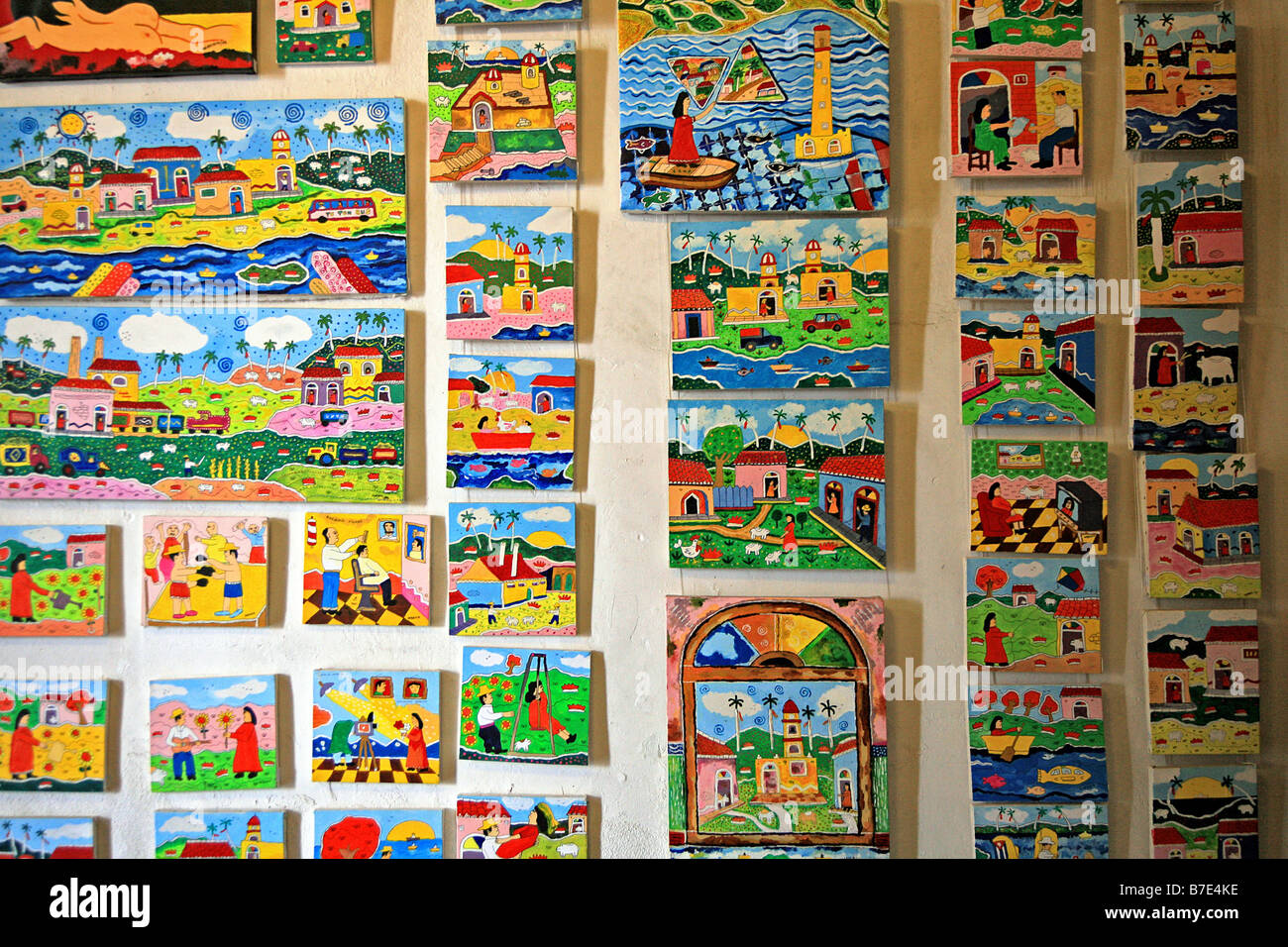 Naif art, Cuba island, West Indies, Central America Stock Photo - Alamy