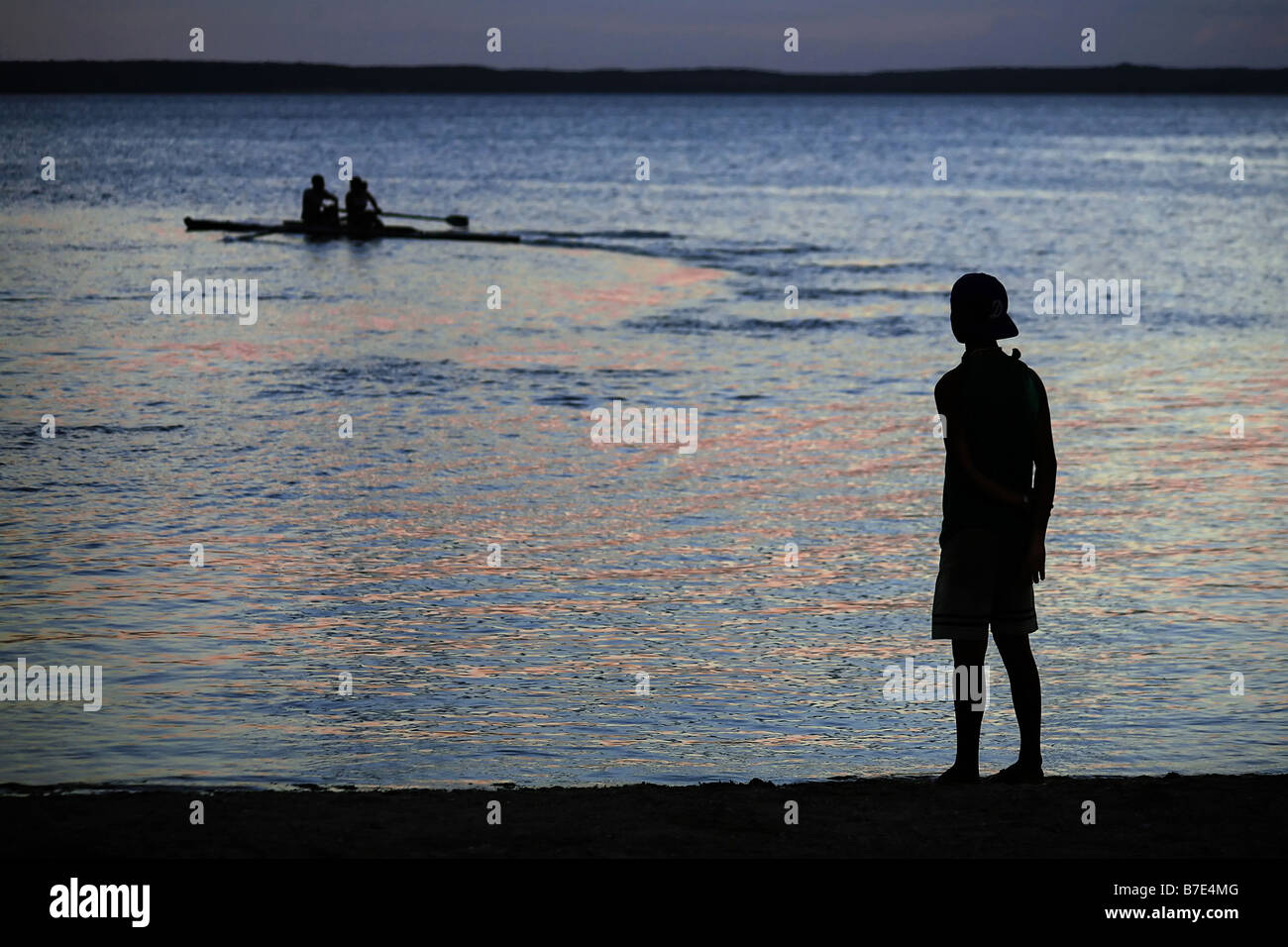 Sunset in Punta Gorda, Cienfuegos, Cuba island, West Indies, Central ...