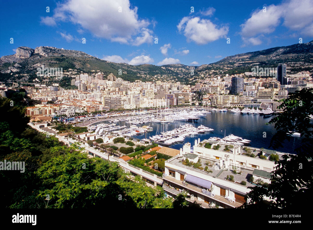 Top view above Monaco Stock Photo - Alamy