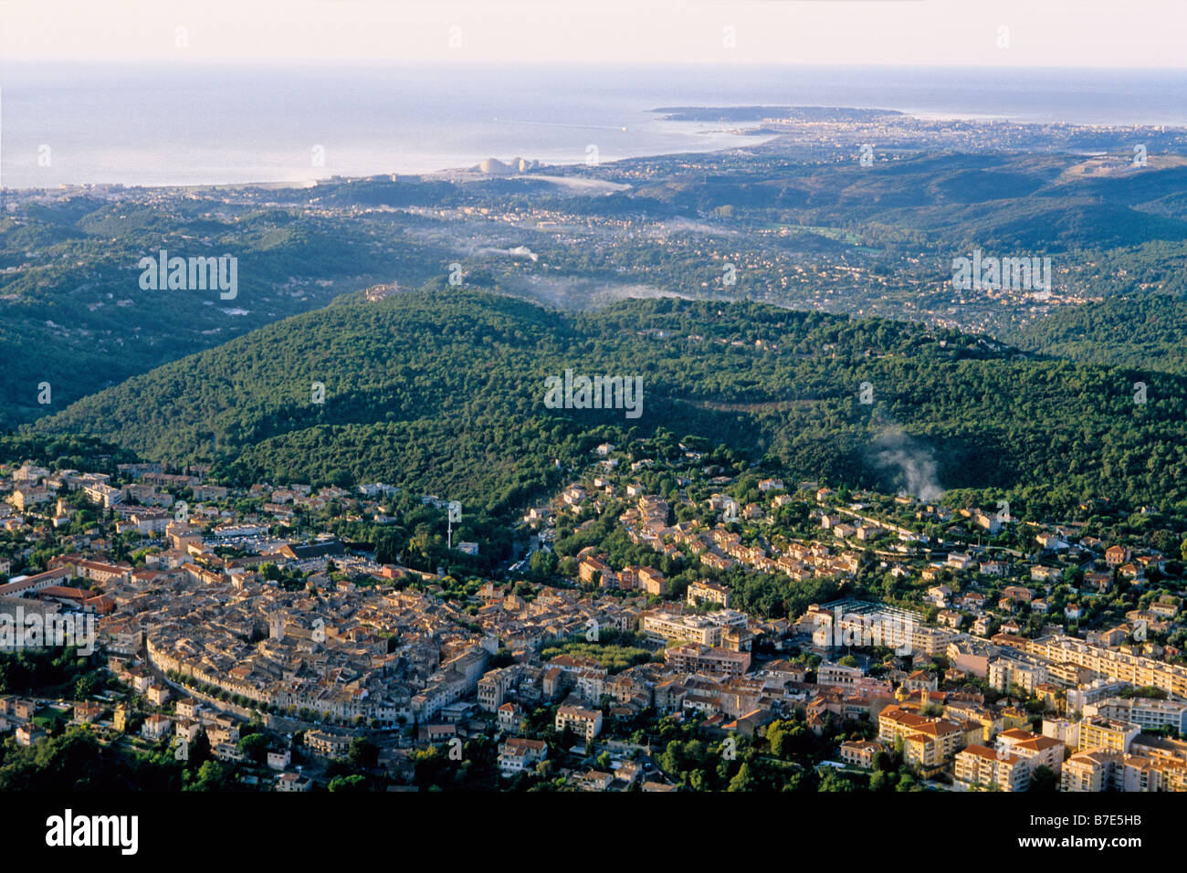 Aerial view medieval city vence hi-res stock photography and images - Alamy