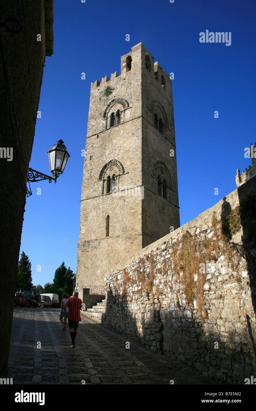 Cathedral, Erice, Sicily, Italy Stock Photo - Alamy