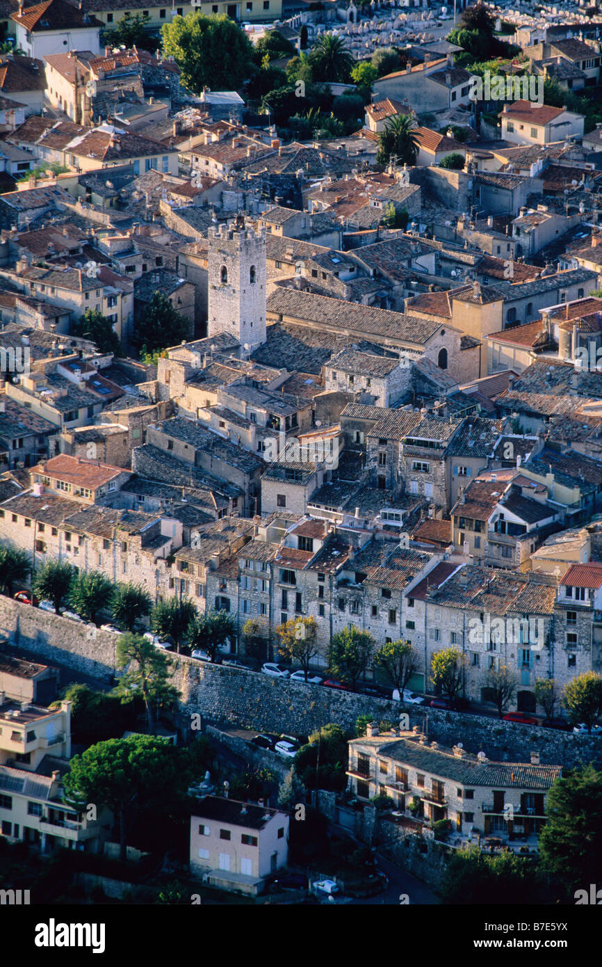 Aerial view medieval city vence hi-res stock photography and images - Alamy