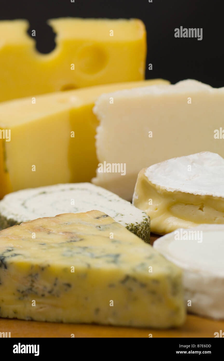 Variety of cheeses Stock Photo - Alamy