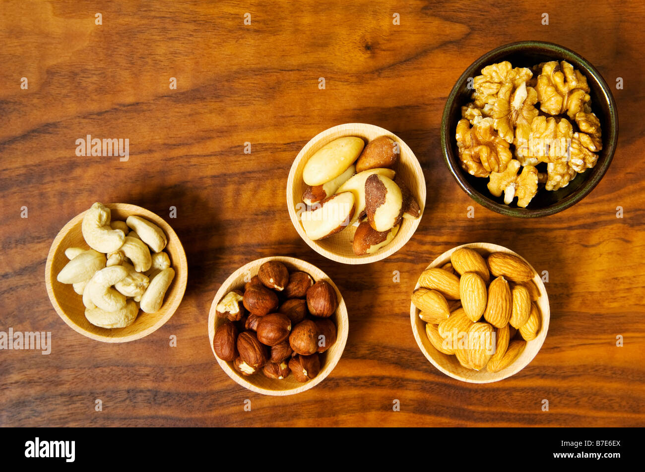 Dishes of nuts Stock Photo - Alamy