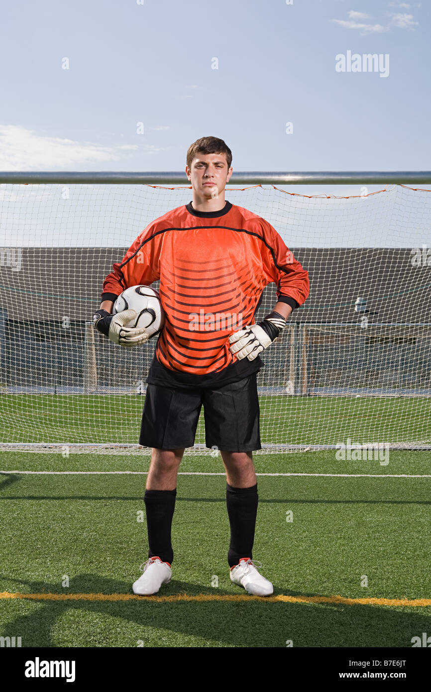 Goalkeeper looking at camera hi-res stock photography and images - Alamy