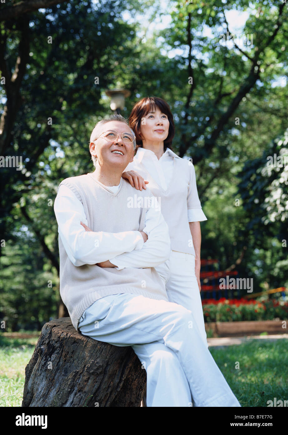 Senior couple going cross hi-res stock photography and images - Alamy