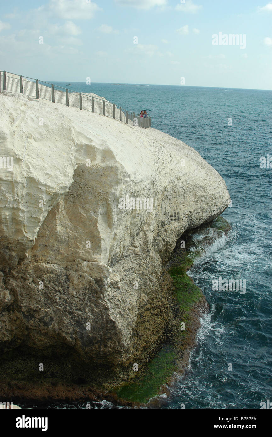 Israel Rosh Hanikra head of the grottos is a geologic formation located ...