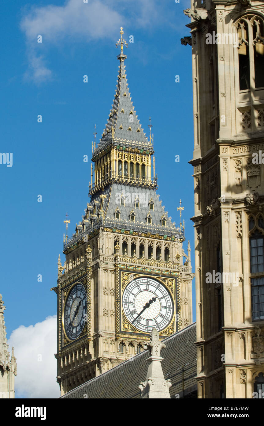 A view of the clock tower containing Big Ben, and the Houses of ...