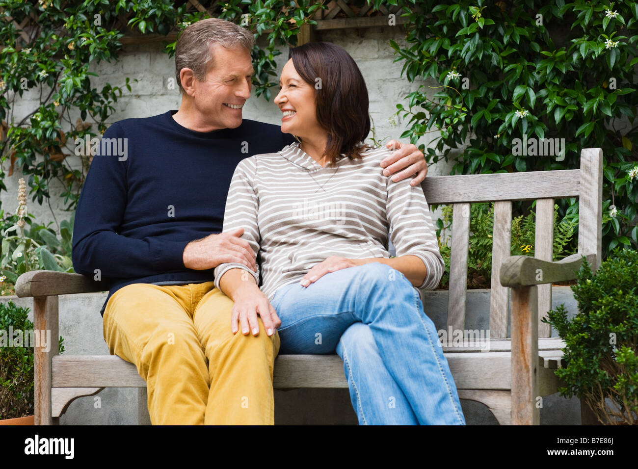 Old Couple Sat On Bench High Resolution Stock Photography and Images ...