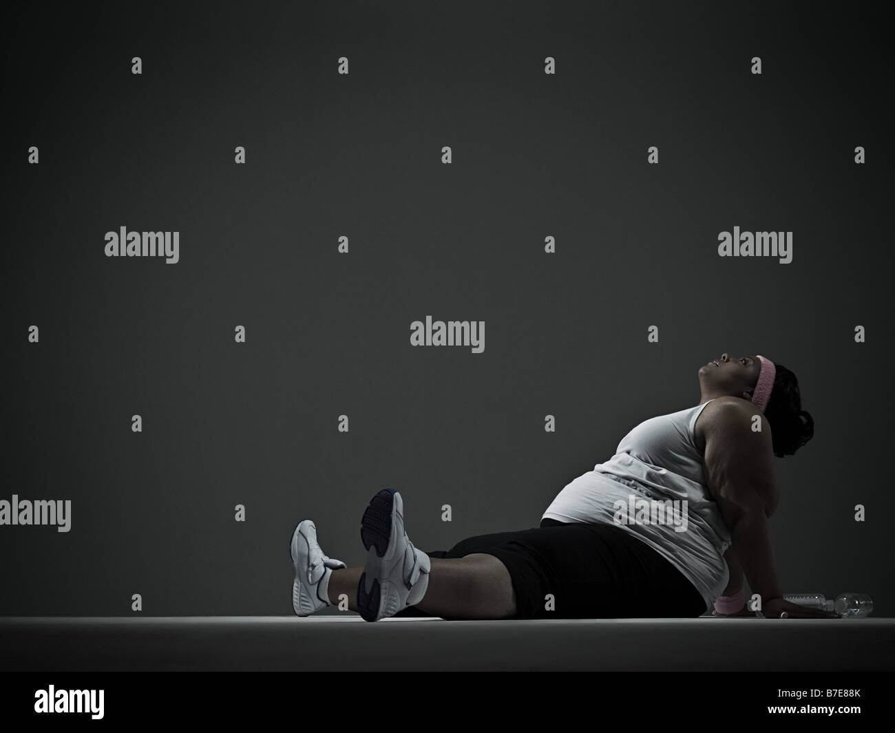 Overweight woman in sports clothing hi-res stock photography and images ...