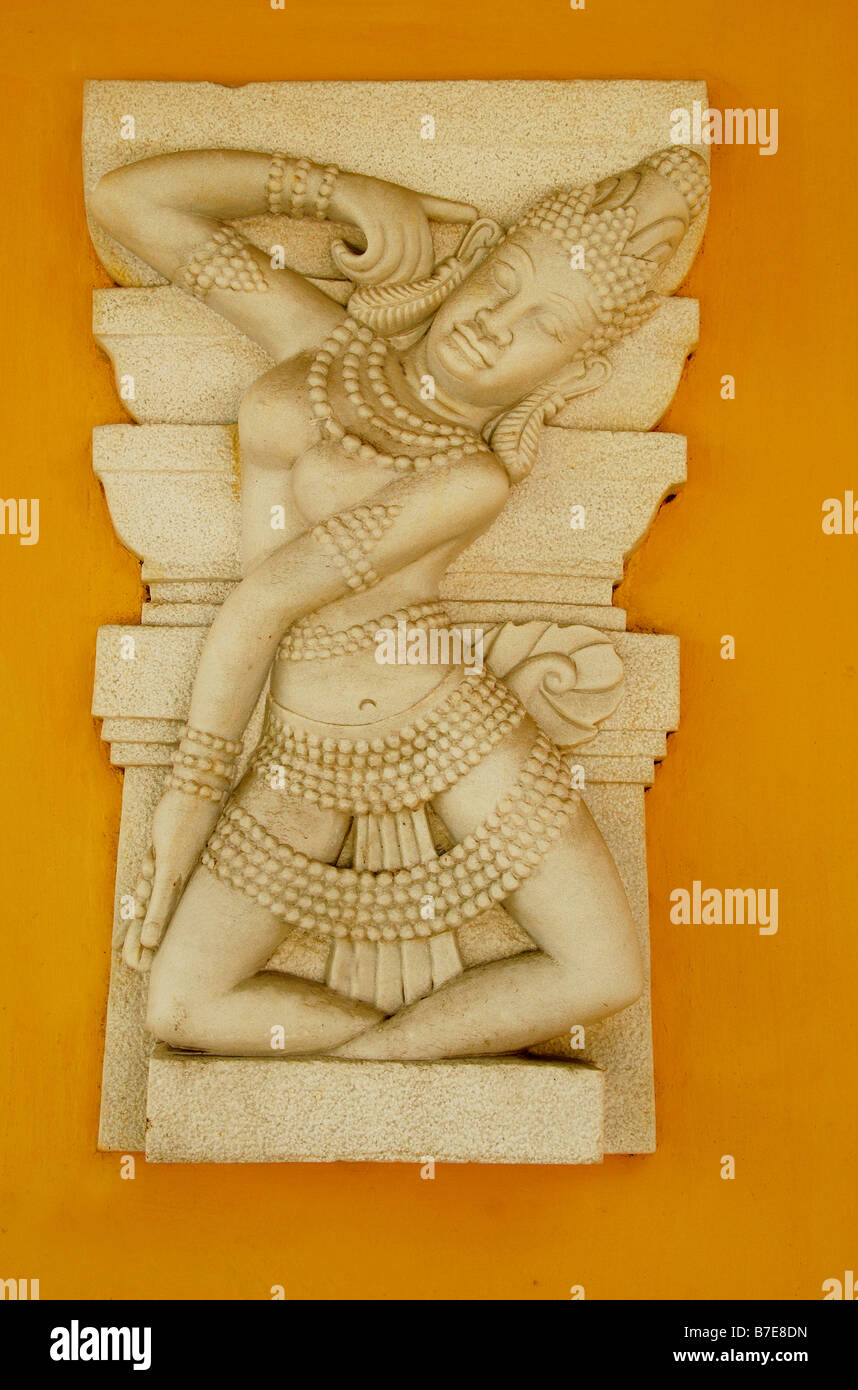 Cham Art and Sculpture, Dancing girl of Tra Kieu Stock Photo - Alamy