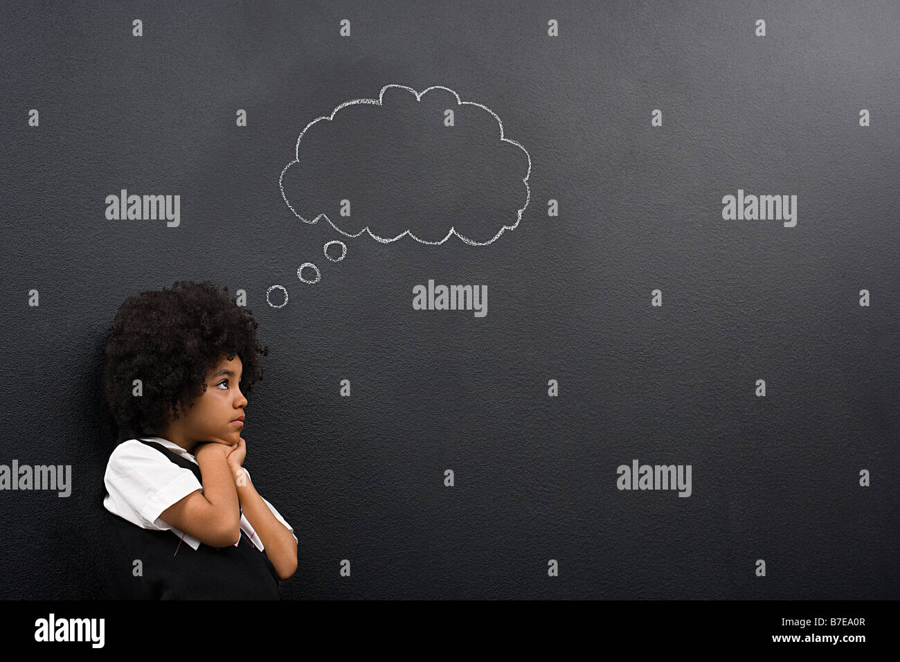 A girl thinking Stock Photo - Alamy