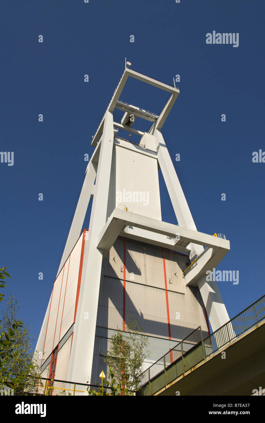shaft tower IV, Goettelborn, Germany, Saarland, Goettelborn Stock Photo ...