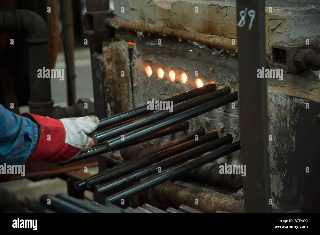 Inside a factory making manufactured goods with steel Stock Photo - Alamy