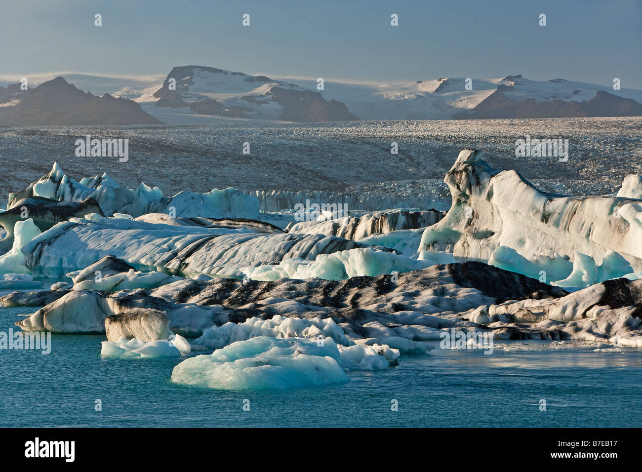Iceland, southern Iceland, Vatnajokull, Jokulsarlon Glacial River ...