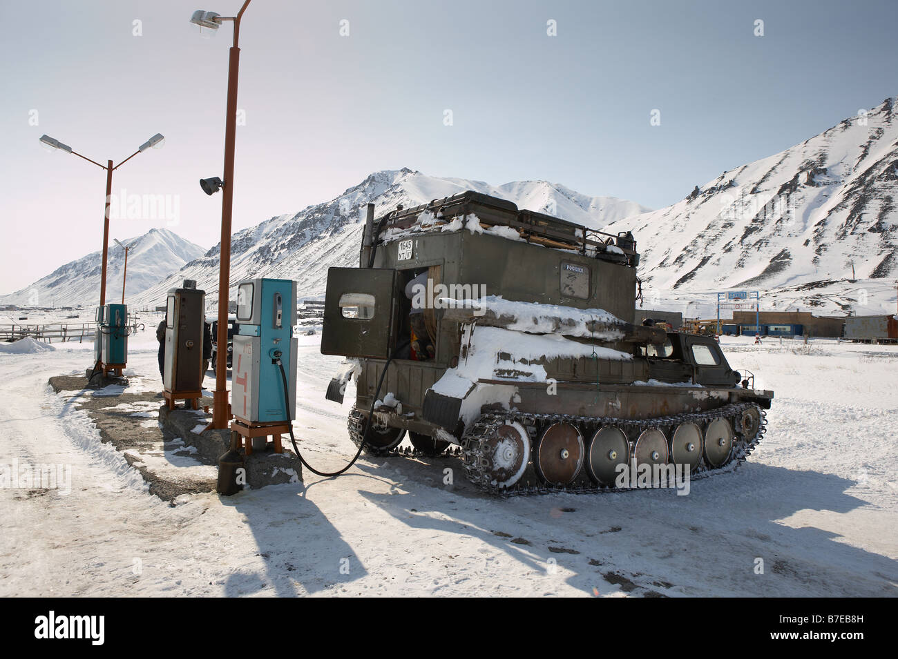Fuel tank truck filling gas hi-res stock photography and images - Alamy