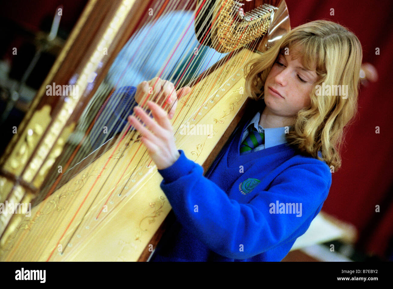 Child Playing Harp High Resolution Stock Photography and Images - Alamy